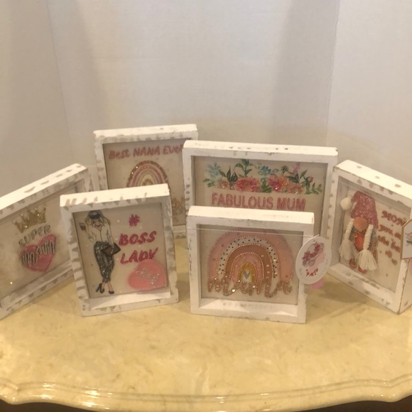 Accents | Mom Themed Embellished Wood Signnwt | Poshmark